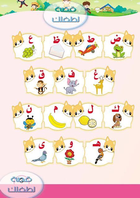 تعلم حروف الهجاء العربية يمكنك طباعة الورقة وتعليم الطفل فيها عن طريق