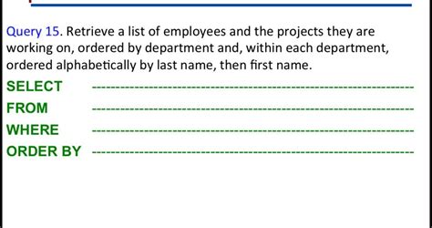 Query Retrieve A List Of Employees And The Projects They Are Working On Ordered By