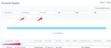 Filter By Account In Receivablepayable Summary Aging Reports · Issue