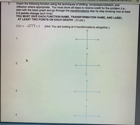 solved 3 graph the following function using the techniques