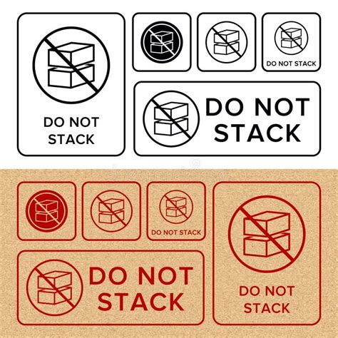 Do Not Stack Packaging Symbol Sign And Label Indicating That Items