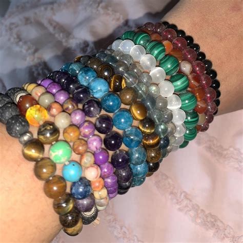 Crystal Bead Bracelets 12 Each Send Me A Depop