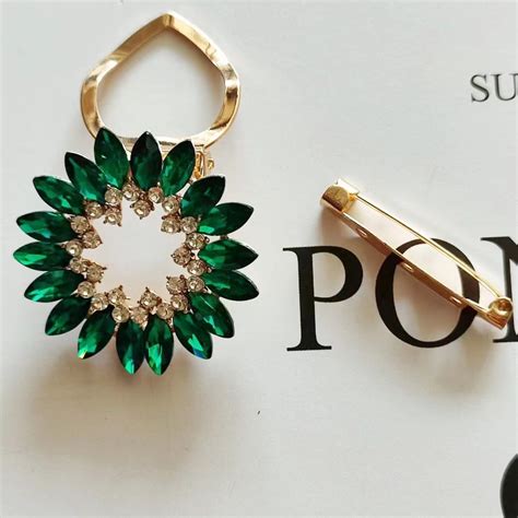 Clip Tudung Pin Brooch Ring Tudung Bawal Cincin Tudung Bawal Kerongsang