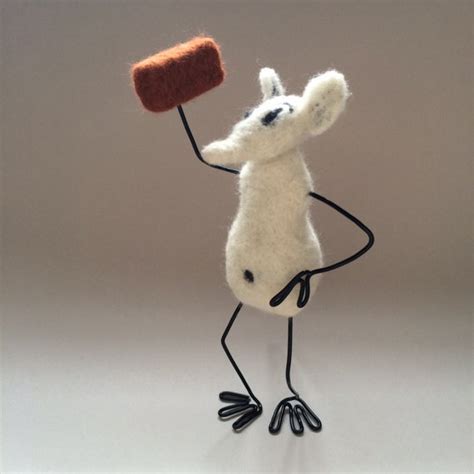 Needlefelted Ignatz Mouse