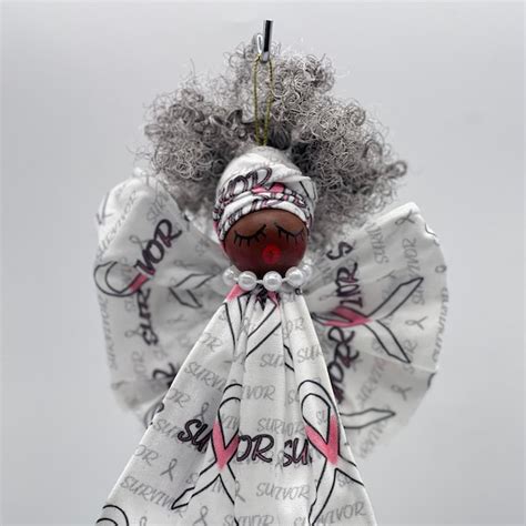 Breast Cancer Angels Figurines Etsy