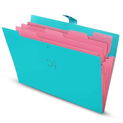 Skydue Expanding File Folder 5 Pockets Skydue Letter A4 Paper Accordion Document Organizer