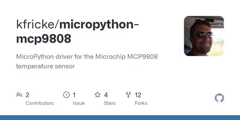 GitHub Kfricke Micropython Mcp9808 MicroPython Driver For The