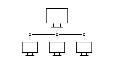 Network Diagram Outline Icon Animation Transparent Background