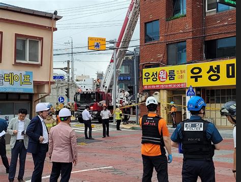 붕괴조짐 목포5층 상가건물 사용중지 명령 위키트리