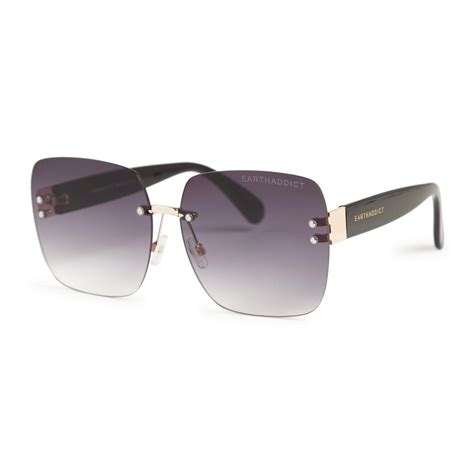 Black Rimless Oversized Sunglasses 3107657 Earthaddict