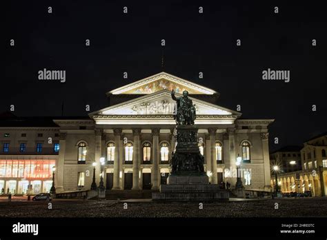 Statue Of King Maximilian Joseph In Munich Bavaria Germany Stock