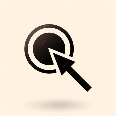 Premium Vector Vector Single Silhouette Icon Arrow And Aim