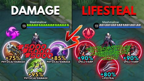 Arlott Damage Build Vs Arlott Lifesteal Build YouTube
