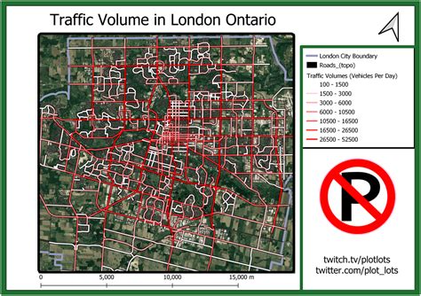 Traffic Volume Heatmap In London R Londonontario