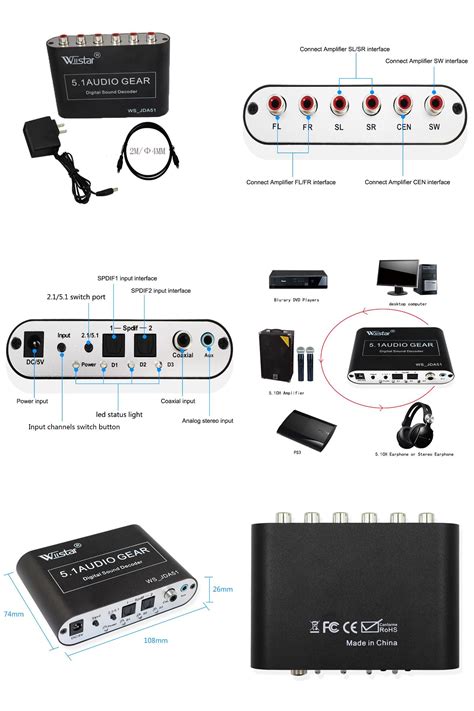 Visit To Buy 2m Spdif Cable 51 Audio Decoder Spdif Coaxial To Rca