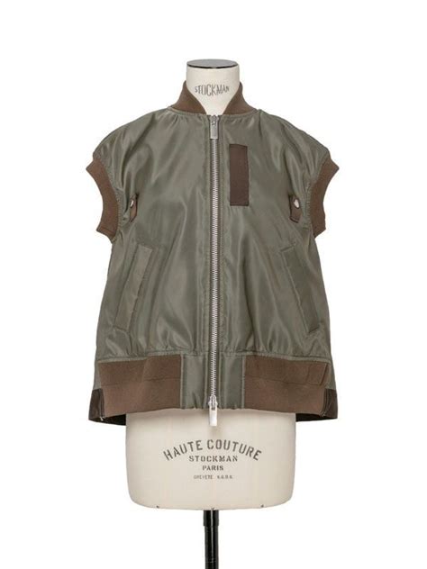 Nylon Twill Vest Sacai Official Store In 2024 Sacai Nylon Vest