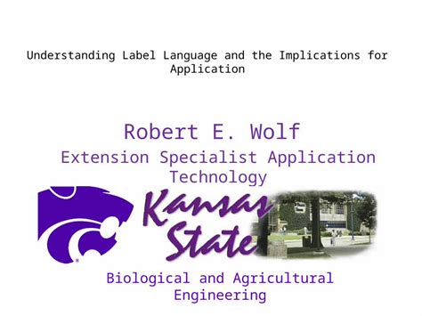 Pptx Understanding Label Language And The Implications For Application Dokumentips