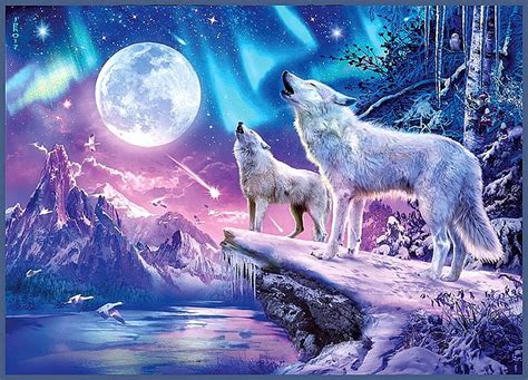 Moon Wolves 1280x1024 Wallpaper