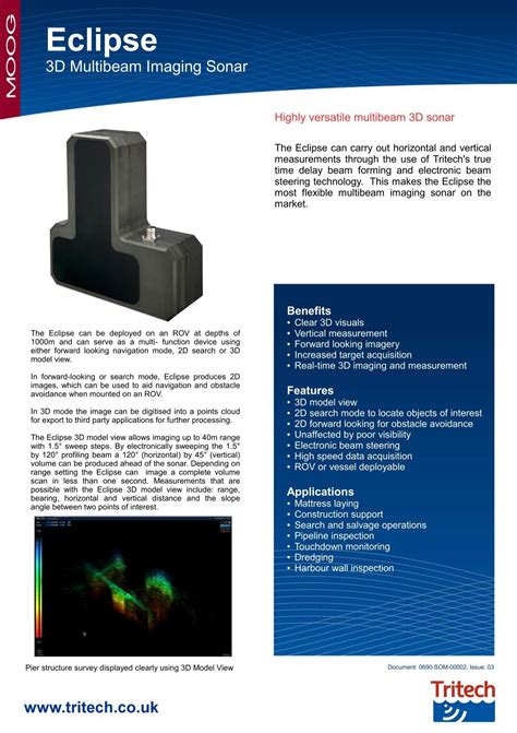 Eclipse D Multibeam Imaging Sonar Tritech International Limited