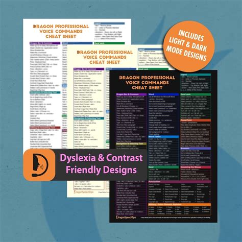 Dragon Professional Commands Cheat Sheet Dragon Voice Commands Cheat