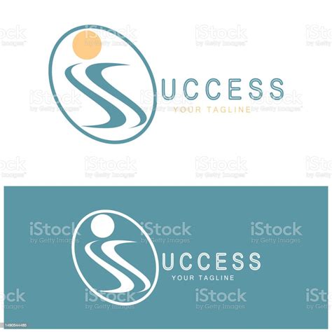 추상적인 사람들 성공 로고 Designfun 사람들 건강한 사람들 스포츠 지역 사회 사람들 상징 벡터 그림 개념에 대한 스톡 벡터 아트 및 기타 이미지 Istock