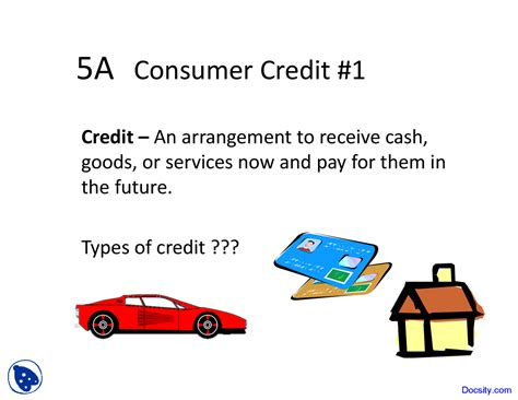 Consumer Credit Asset Managment Lecture Slides Docsity