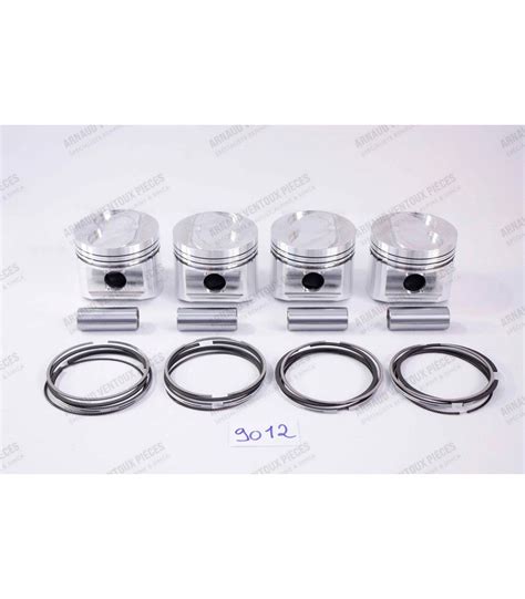 Jeu de pistons forgés origine Ø76 7mm avec segments et axes R1 R2 R3