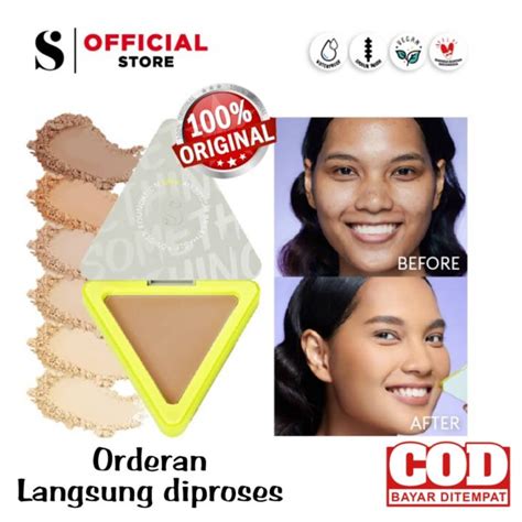 Somethinc Dna Airbrush Breathable Powder Foundation Bedak Padat