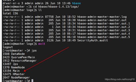 Hbase的快速搭建与使用，启动后hmaster进程一会就自动退出hmaster启动后很快停止licongf18的博客 Csdn博客