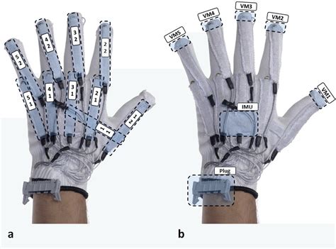 Component Placement A Placement Of The Ten Flex Sensors Sensor Download Scientific Diagram