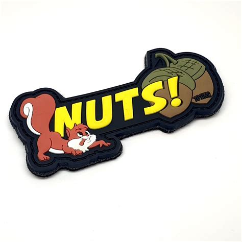 Nuts Squirrel Tactical Morale Hook Loop Pvc Patch 013a Just For Patches