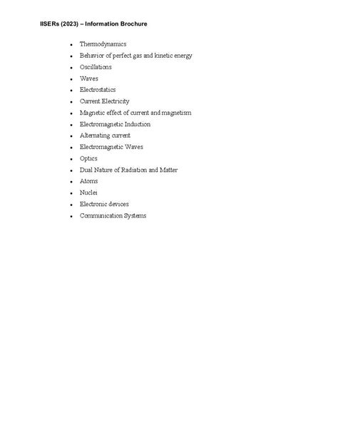 Iiser Aptitude Test 2025 Syllabus Pdf Download Here Aglasem Admission