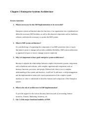 Chapter Enterprise Systems Architecture Docx Chapter Enterprise Systems Architecture