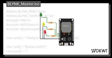 BLYNK Master Ino Wokwi ESP32 STM32 Arduino Simulator
