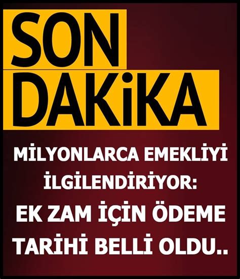 Milyonlarca emekliyi ilgilendiriyor Ek zam için ödeme tarihi belli