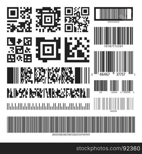 Digital Barcode Supermarket Bar Labels Shop Inventory Code And