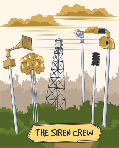 Tornado Siren Crew Poster Etsy