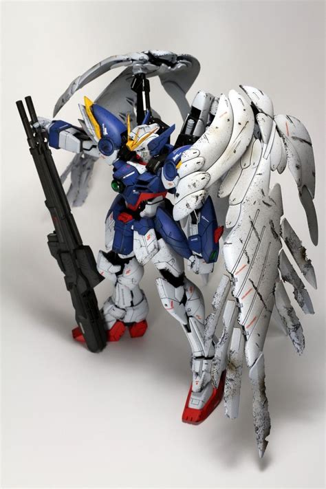 Mg Wing Zero Custom Painted Build W Led Display Stand Artofit