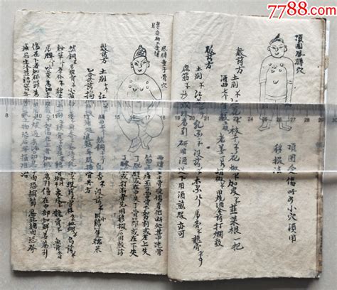 民国徽州—新安医学—中医手抄本—《秘授跌打三十六门致命穴》，图文并茂，附医治药方 民国旧书 7788商城七七八八商品交易平台