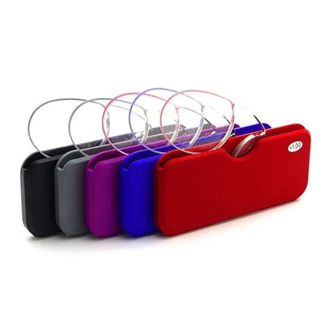 Rimless Nose Clip On Reading Glasses Mini Portable Legless Lazy Glasses
