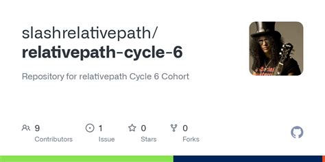 github slashrelativepath relativepath cycle 6 repository for