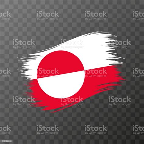 그린란드 국기 그런지 브러시 스트로크 투명 한 배경에 벡터 그림입니다 0명에 대한 스톡 벡터 아트 및 기타 이미지 0명