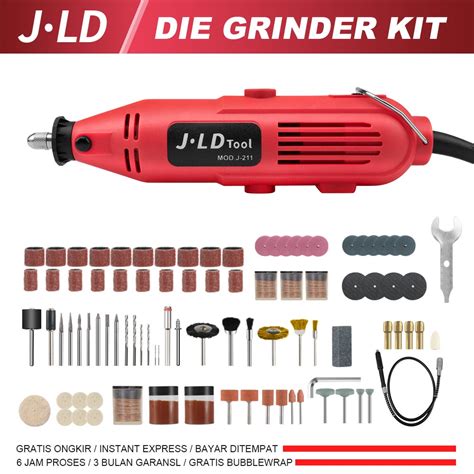 Jual Jld Mini Die Grinder 95pcs Set J211 Gerinda Mini Grafir Grinda Ukir Mesin Bor Tuner