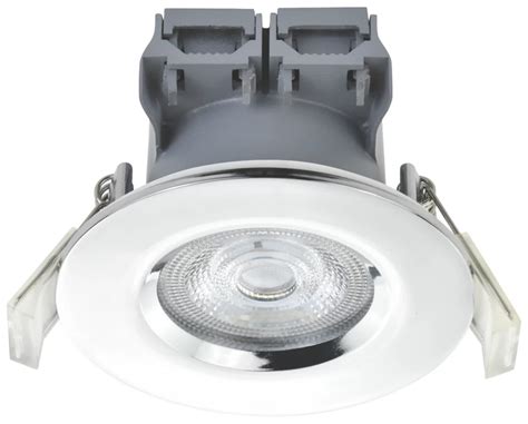 Lap Fixed Led Downlight Chrome 4 5w 420lm Screwfix