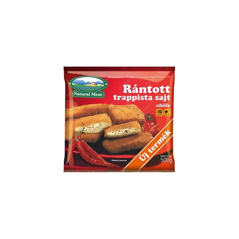 Natural Meat Rántott Trappista Sajt Chilis 450 G Food Kamra