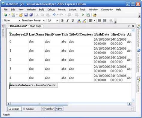 Utilizando O GridView E DetailsView DevMedia