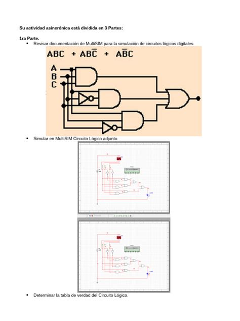 Simulación De Circuitos Lógicos En Multisim Y Tinkercad Pdf