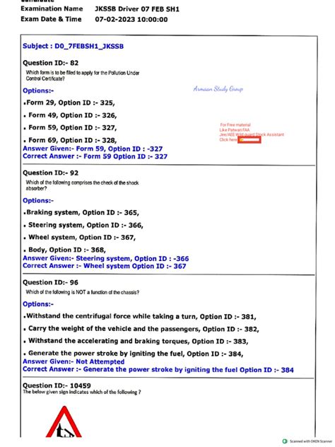 Driver Exam Paper Pdf