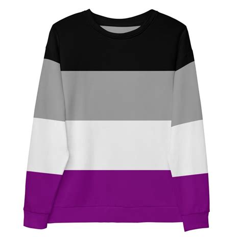 Asexual Sweatshirt Asexual Pride Sweater Ace Pride Wear Asexual Flag