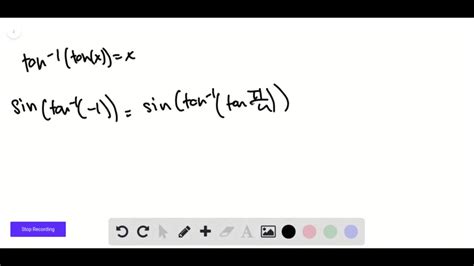 find the exact value without a calculator sin tan 1 1 numerade
